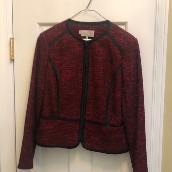 hobbs | Jackets & Coats | Hobbs Blazer Red And Black With Black Trim ...